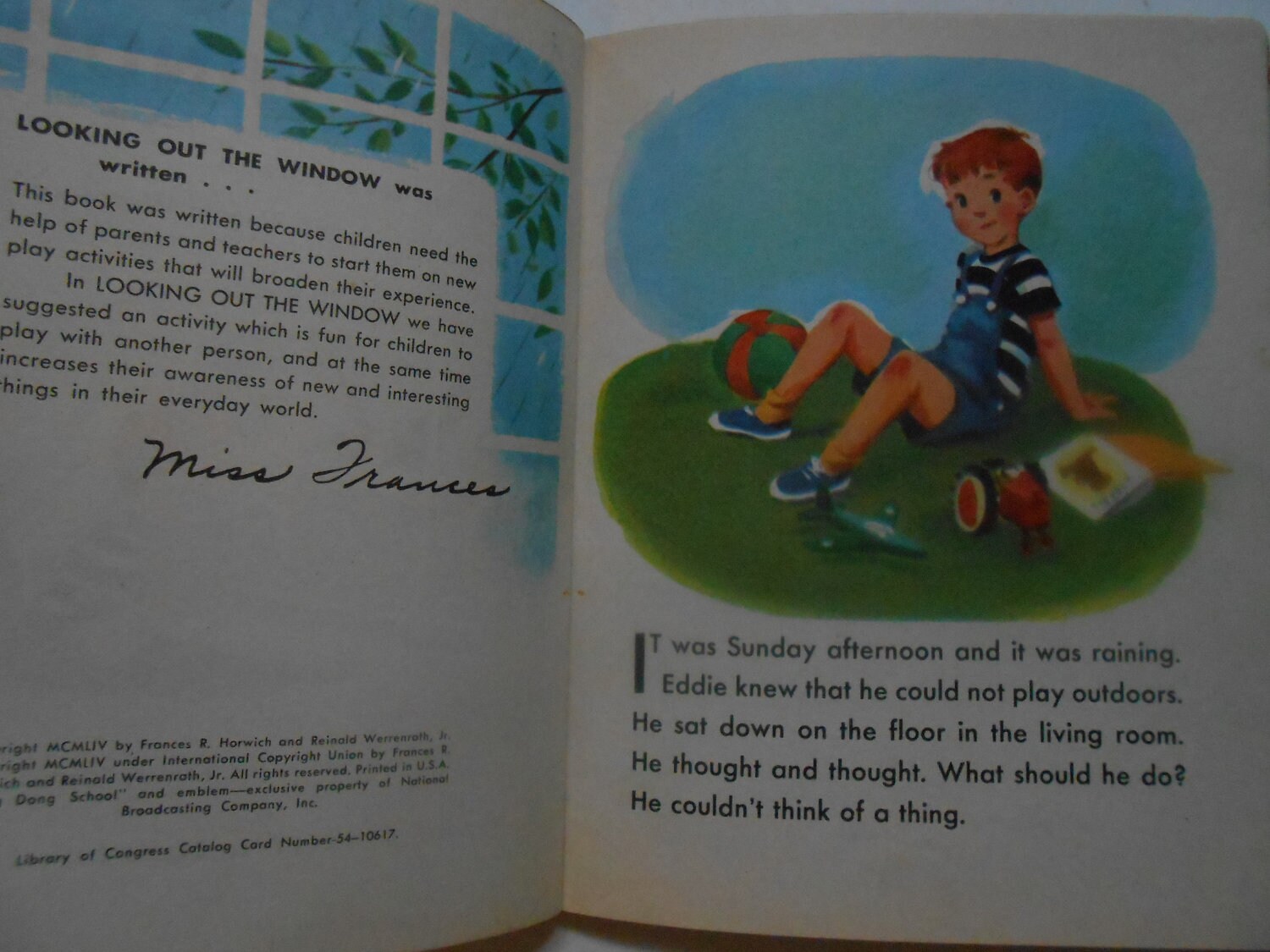 Looking Out the Window, a Vintage Children's Book - Etsy