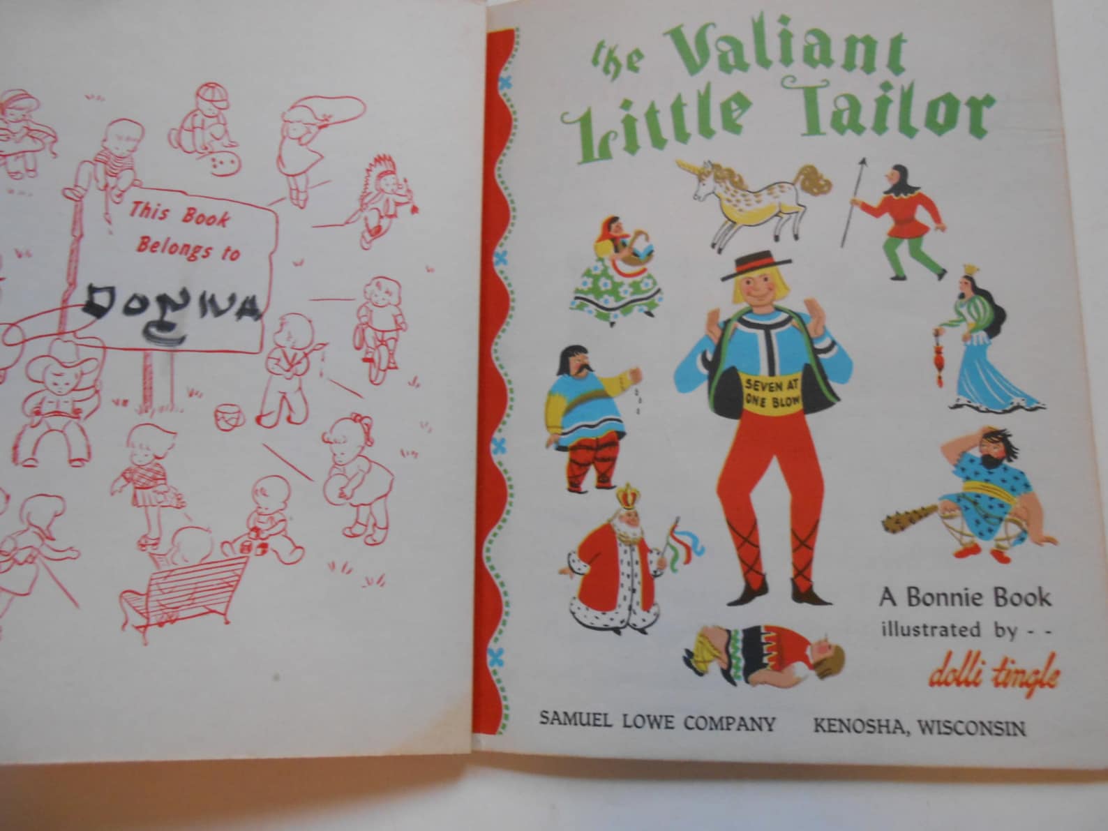 The Valiant Little Tailor, a Vintage Children's Book, 1961 - Etsy