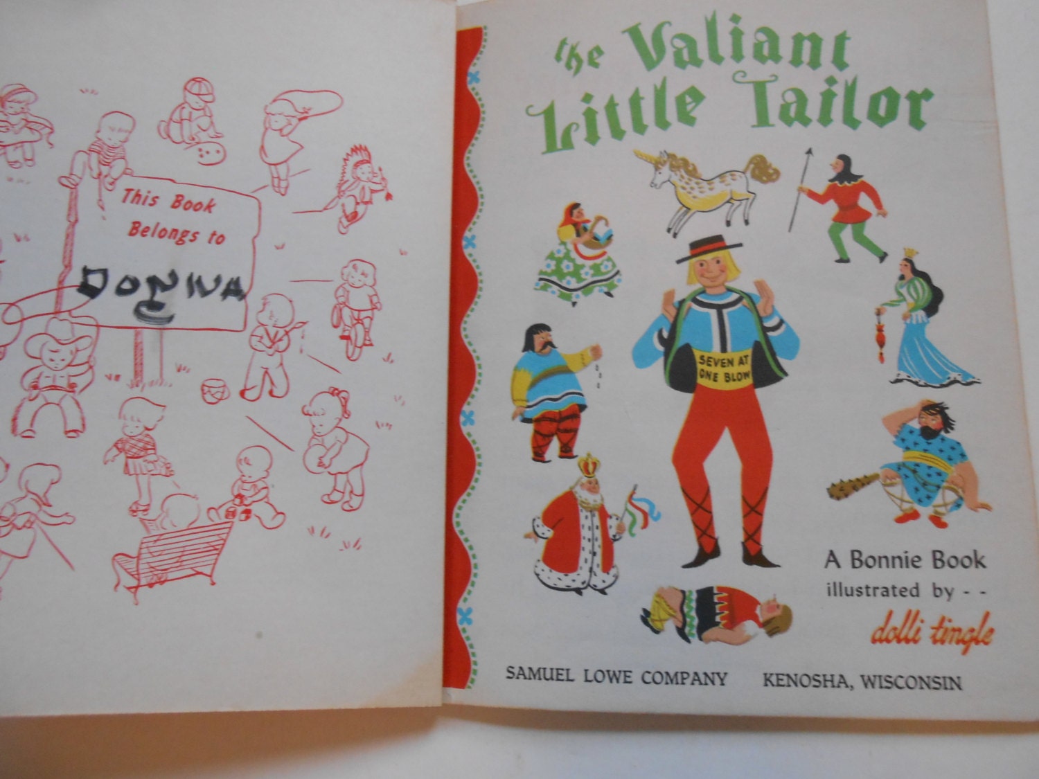 The Valiant Little Tailor, a Vintage Children's Book, 1961 - Etsy