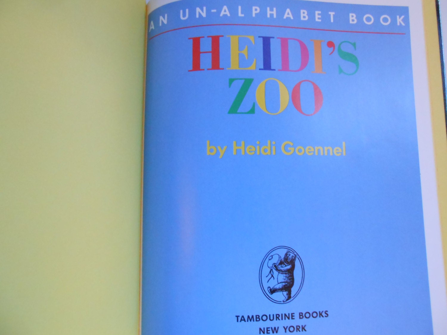 Heidi's Zoo, an Un-alphabet Book, a Vintage Children's ABC Book by ...