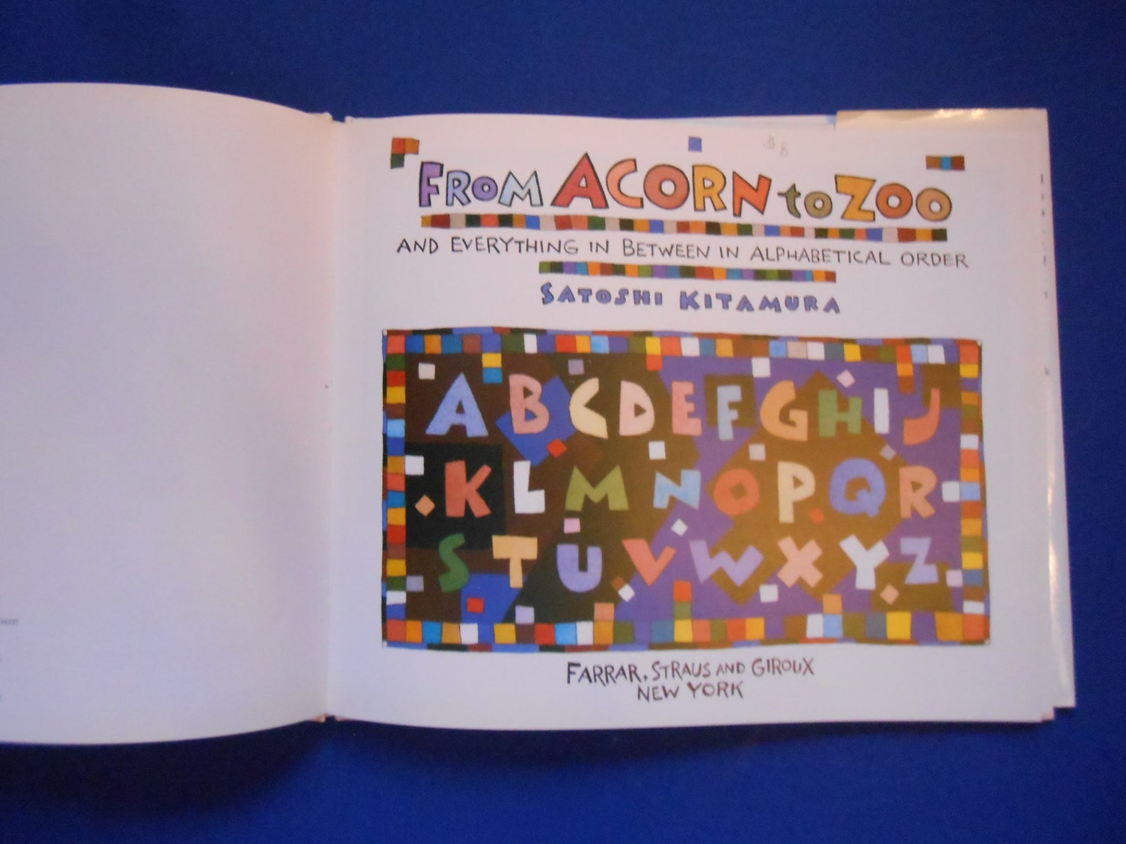 From Acorn to Zoo, a Vintage Children's ABC Book, Satoshi Kitamura ...