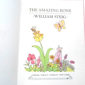 The Amazing Bone, a Vintage Children's Book by William Steig - Etsy