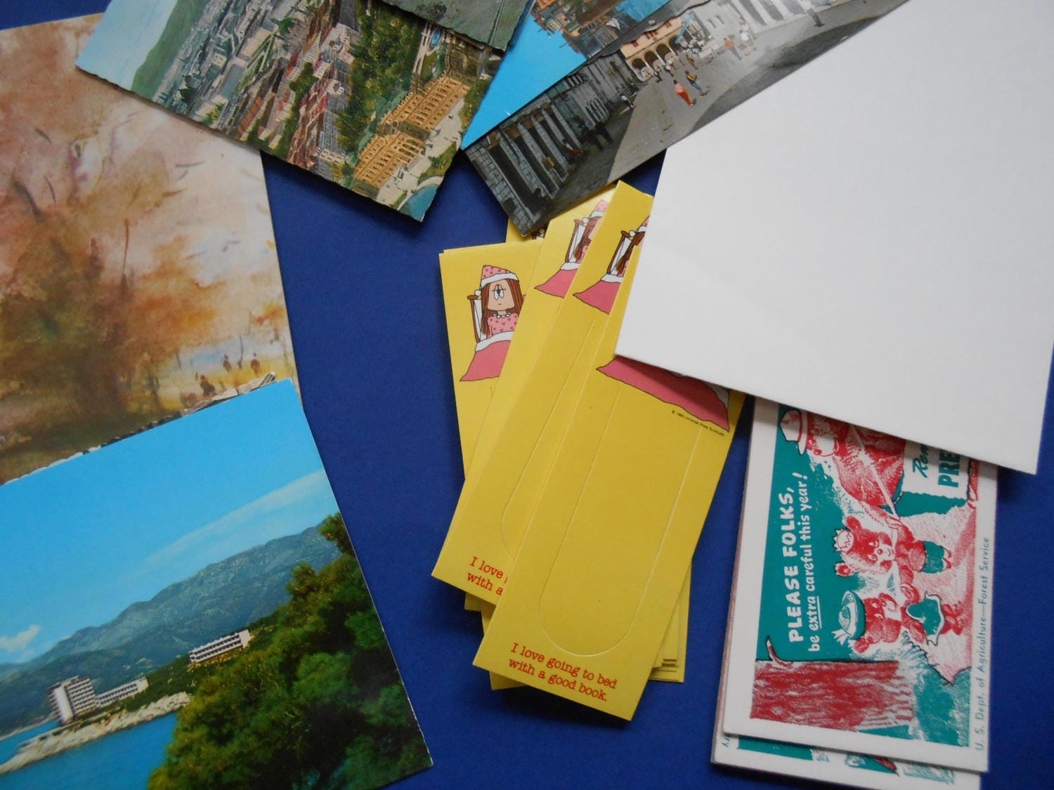 Vintage Paper Ephemera, 40 + Pieces, Postcards, Bookmarks, Etc. - Etsy