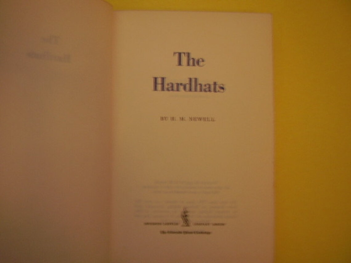 The Hardhats, Vintage Book, 1955 - Etsy