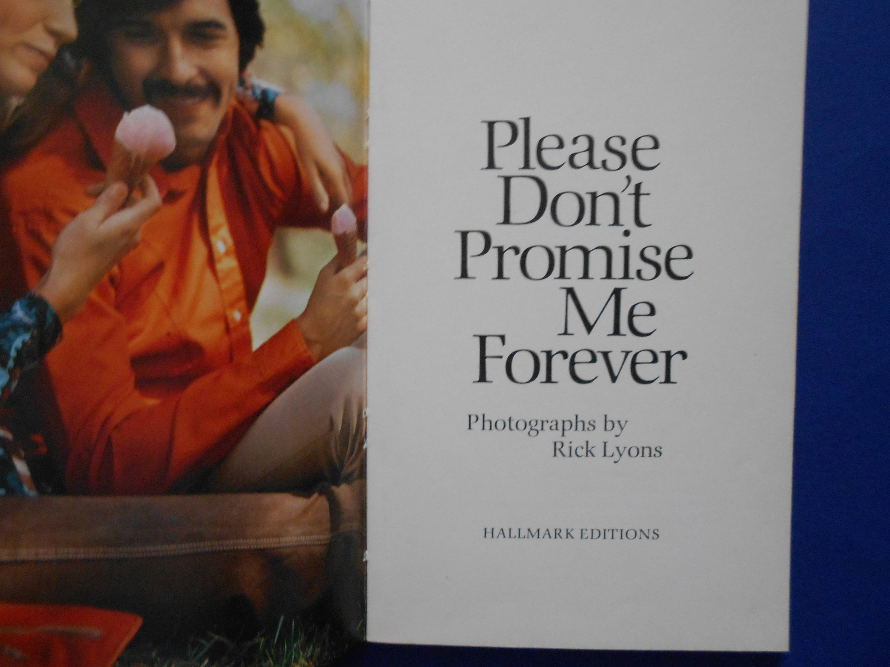 Please Don't Promise Me Forever, a Vintage Hallmark Gift Book ...