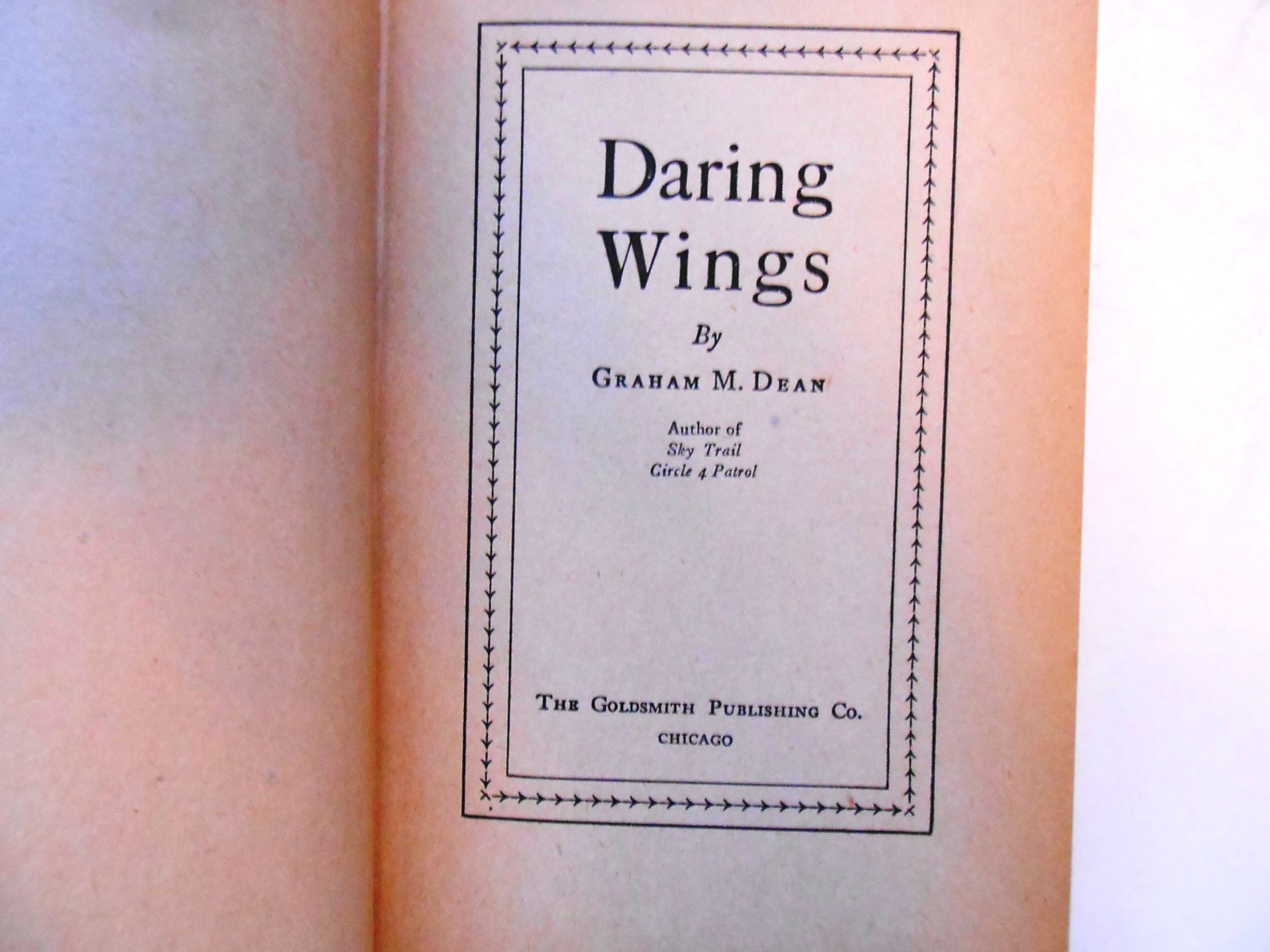 Daring Wings a Vintage Children's Book by Graham M. Dean - Etsy