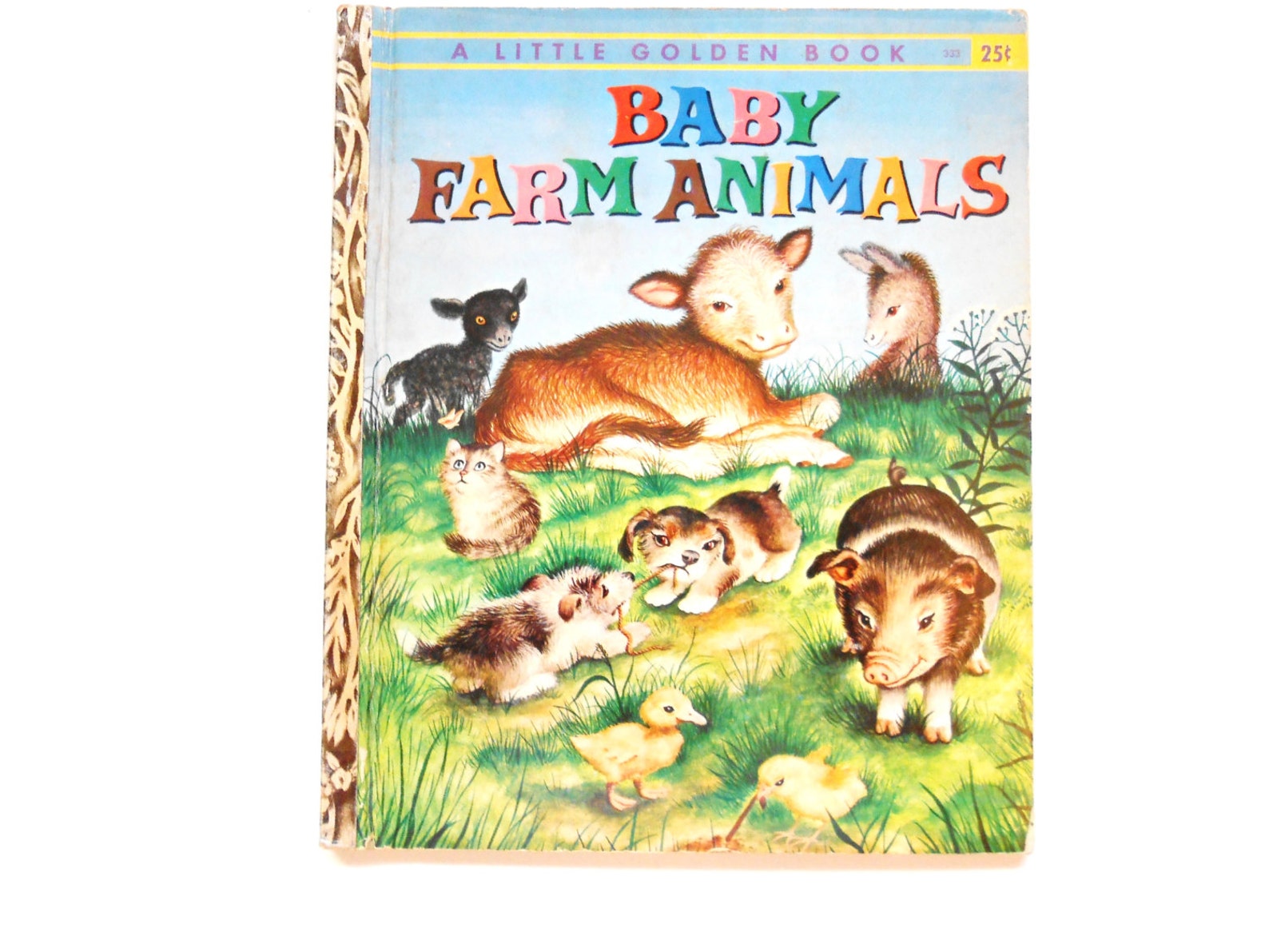 Baby Farm Animals, a Vintage Children's Book, Little Golden Book, A ...