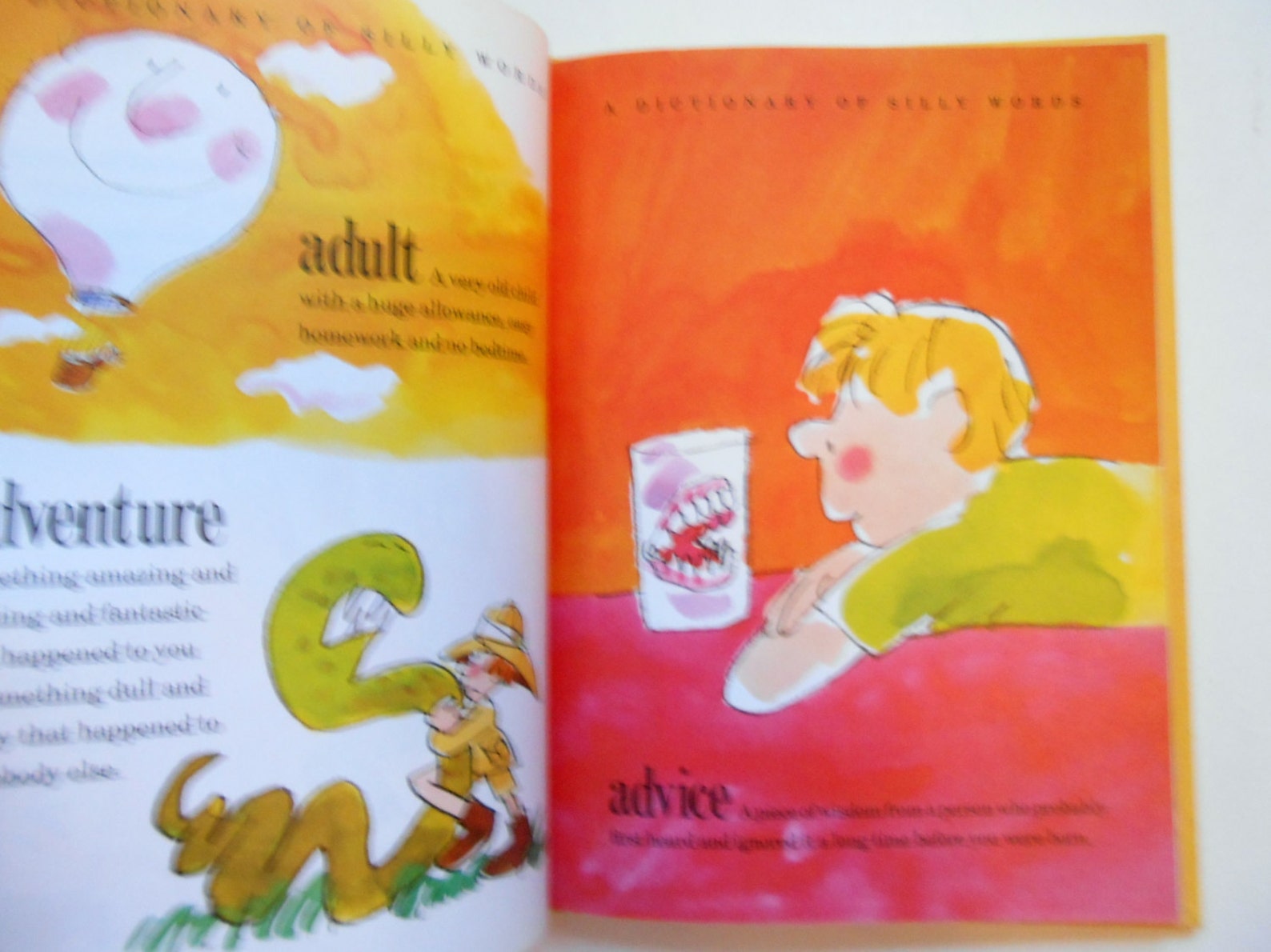 A Dictionary of Silly Words About Growing Up a Vintage | Etsy