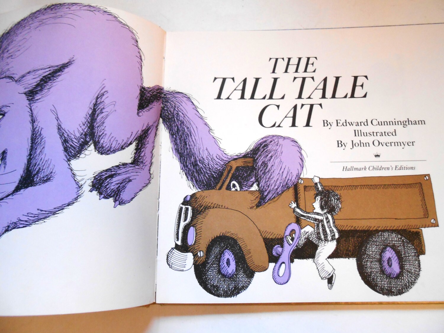The Tall Tale Cat, a Vintage Children's Book, Edward Cunningham - Etsy