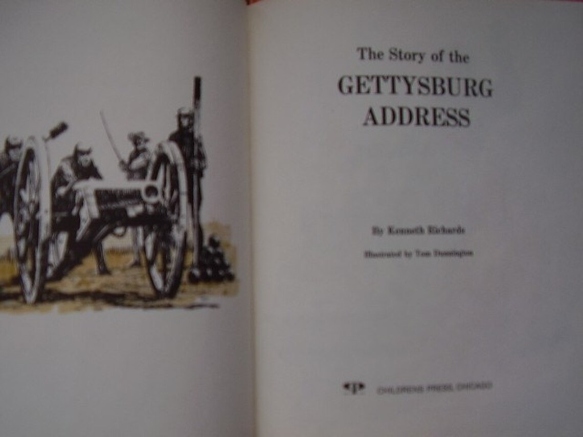 Abraham Lincoln Book the Story of the Gettysburg Address - Etsy