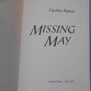 Missing May, a Vintage Children's Book by Cynthia Rylant - Etsy