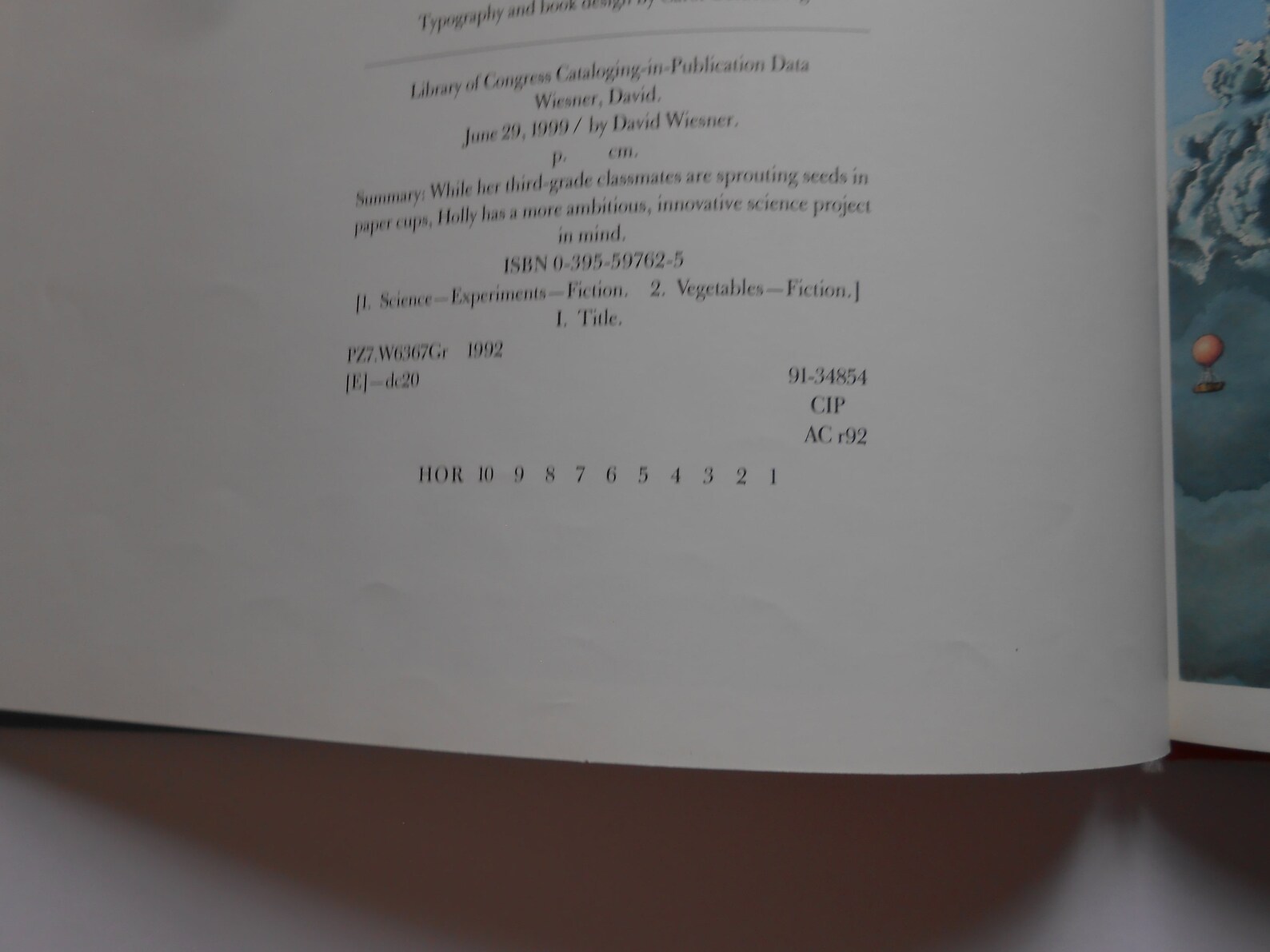 June 29 1999 a Vintage Children's Book by David Wiesner - Etsy