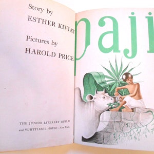 Paji, a Vintage Children's Book, Ceylon, 1940s - Etsy