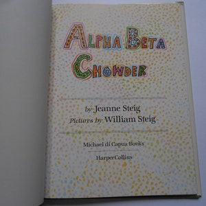 Alpha Beta Chowder, a Vintage Children's Alphabet Book - Etsy