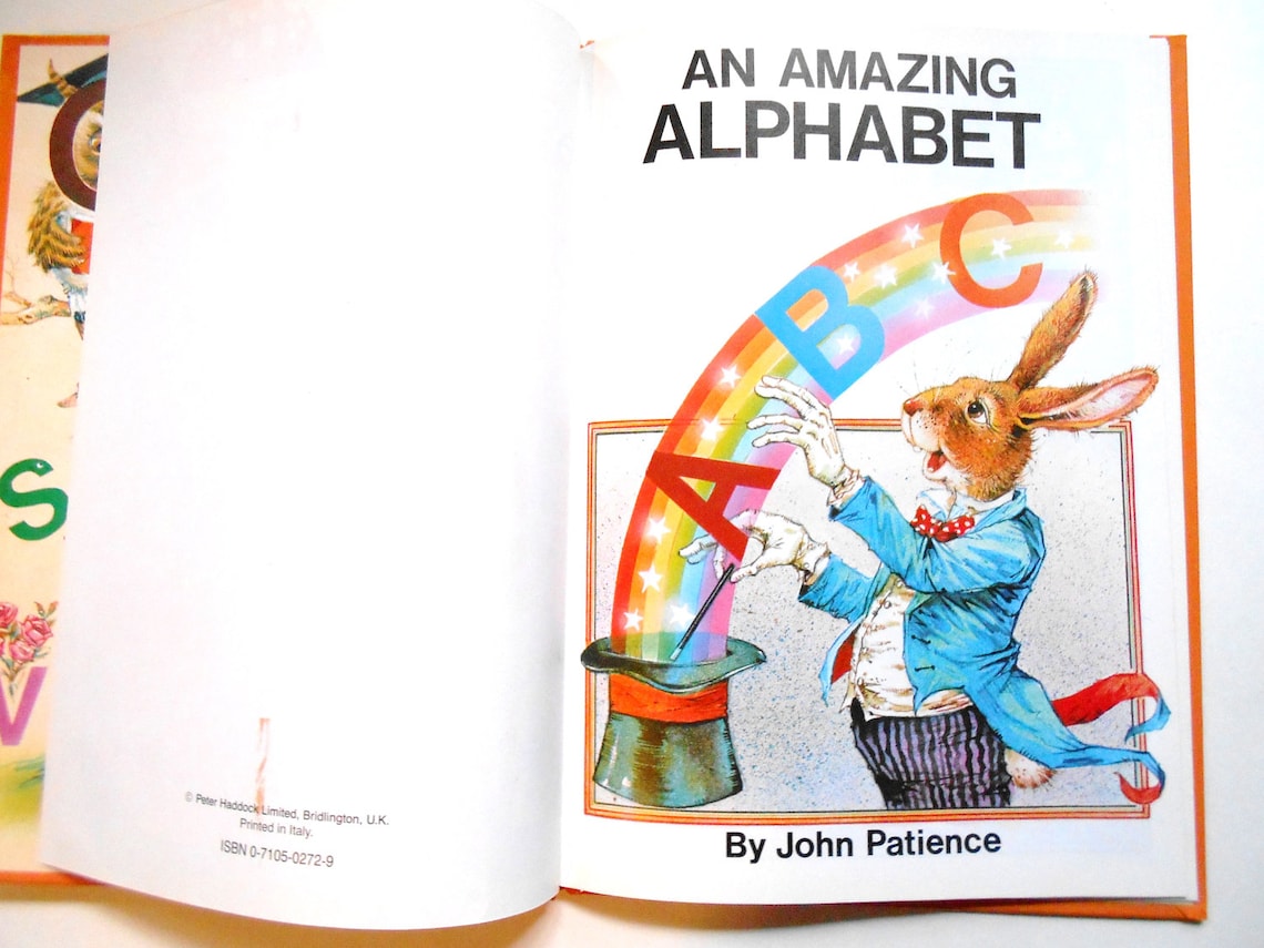 An Amazing Alphabet, a Vintage Children's ABC Book - Etsy