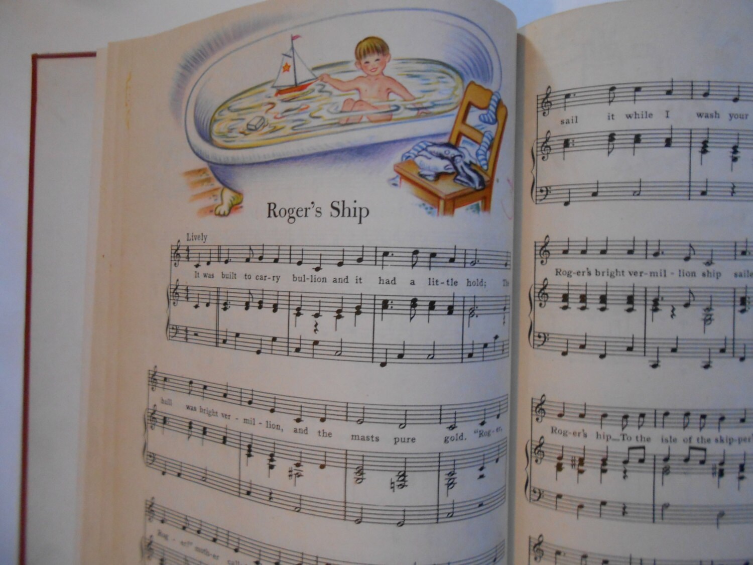 The Children's Music Box, a Vintage Children's Song Book by Paul ...