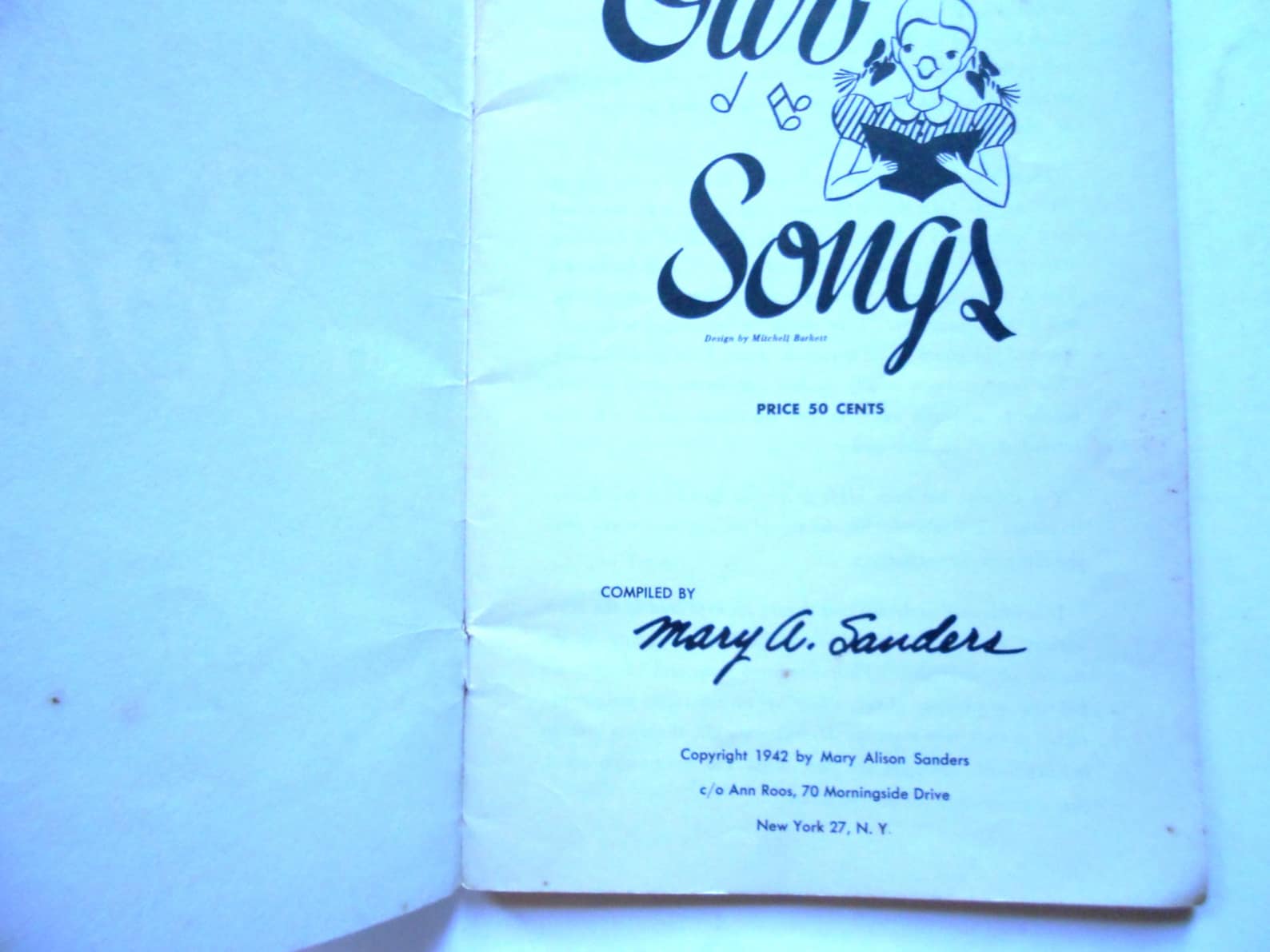 Our Songs, a Vintage Songbook for Children, 1942 - Etsy