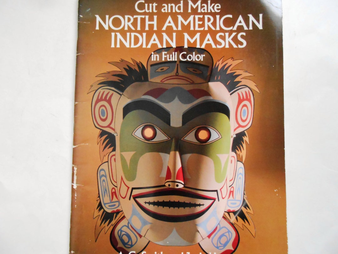 Cut and Make North American Indian Masks in Full Color, 1989 - Etsy