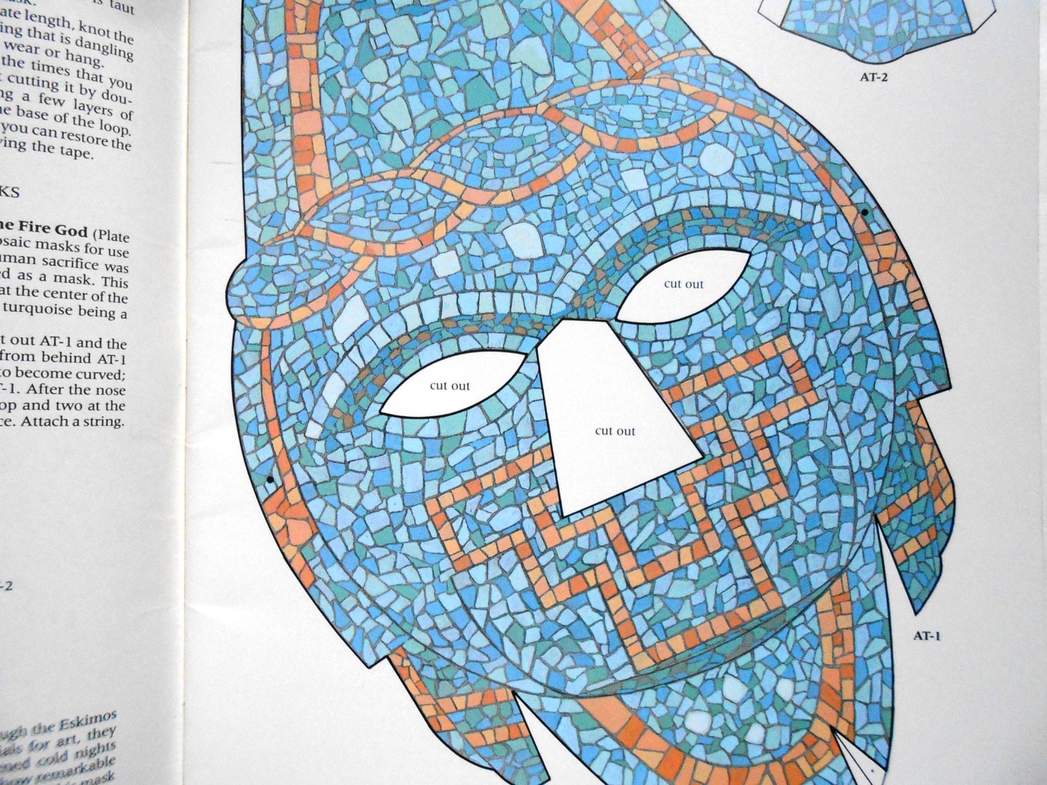 Cut and Make North American Indian Masks in Full Color, 1989 - Etsy