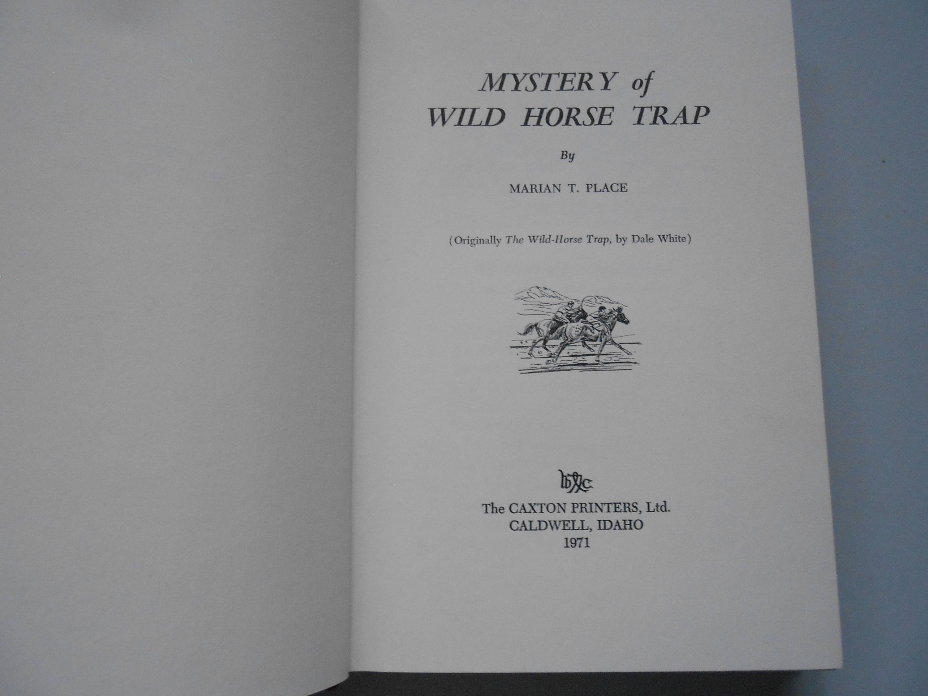Mystery of Wild Horse Trap a Vintage Children's Book by - Etsy