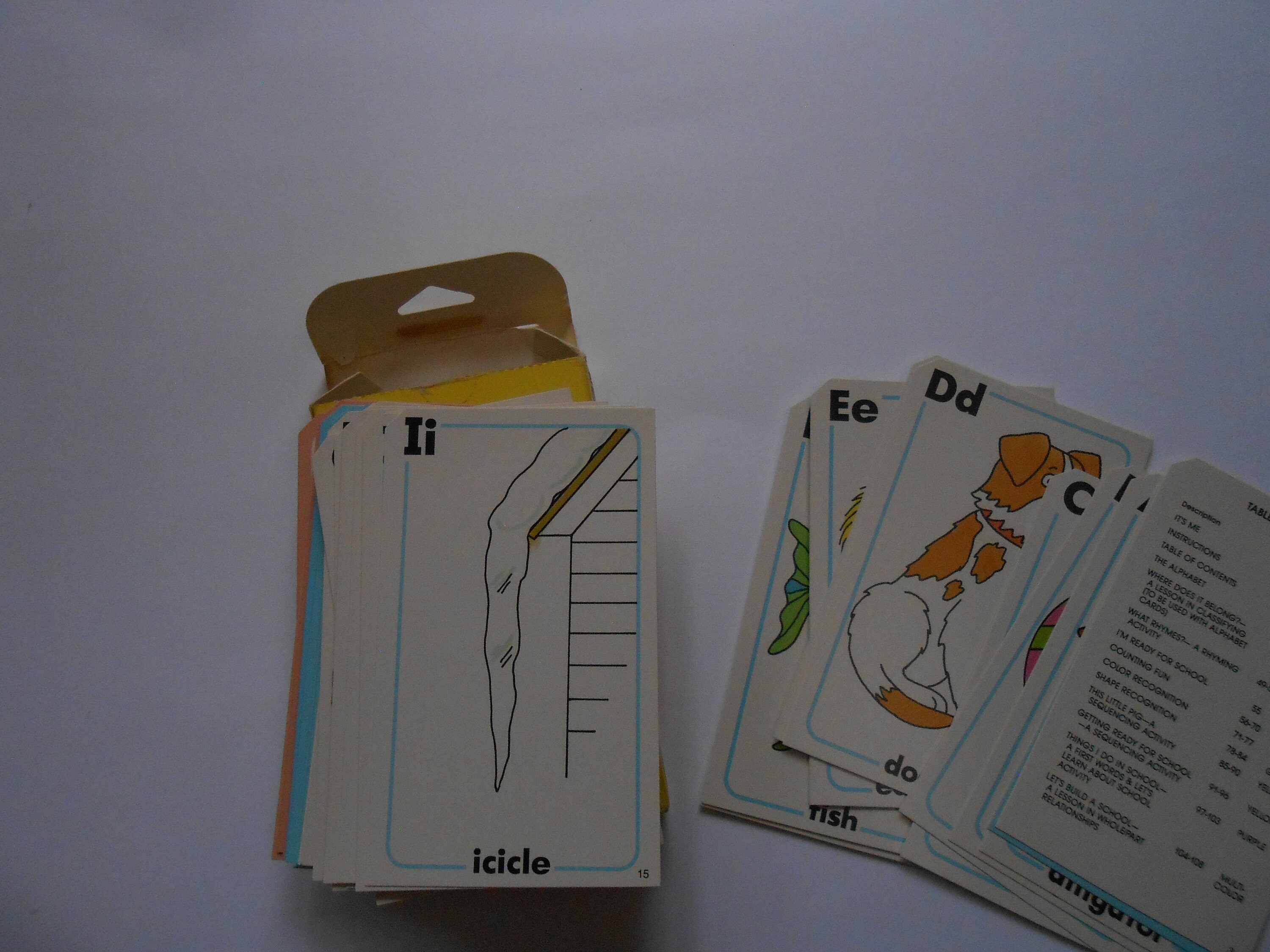 Vintage Flash Cards Alphabet and Getting Ready for School - Etsy