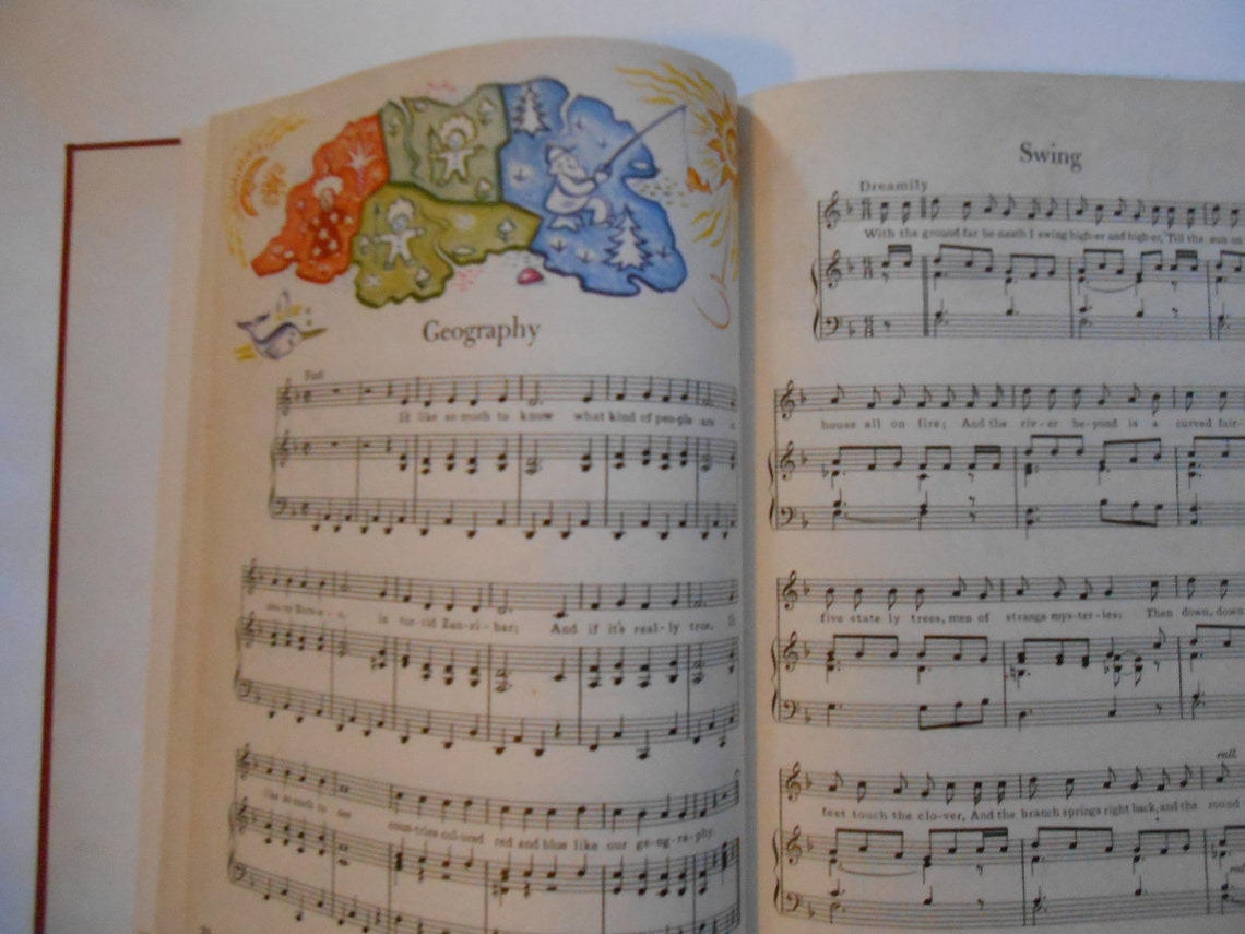 The Children's Music Box, a Vintage Children's Song Book by Paul ...