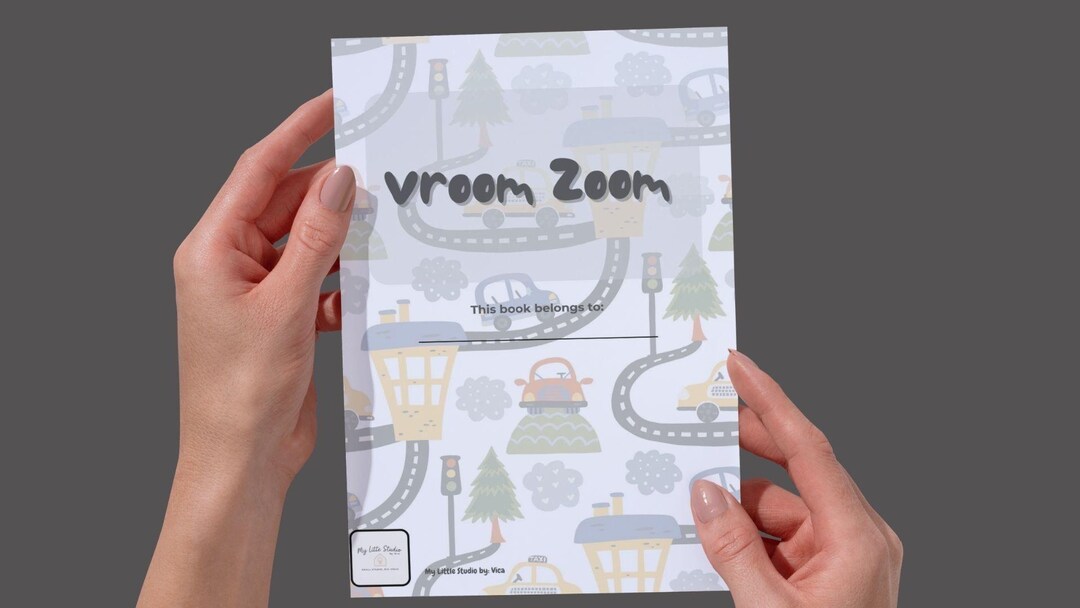 Vroom Zoom Coloring & Activity Book for Kids, 17 Fun Pages Plus Reward ...