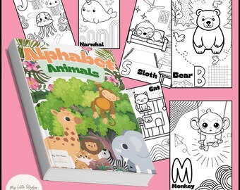 Alphabet Animal Coloring Book for Kids – 27 Printable Pages ...