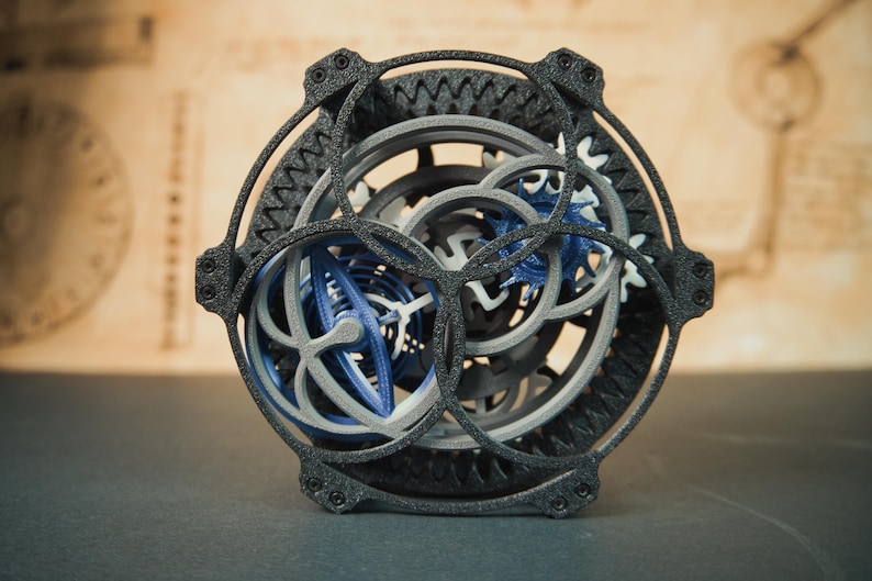 3D Printed Tourbillon Toy, Mechanical Sculpture, Clockwork Art ...