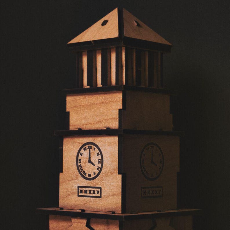 Laser Cut Bell Tower Puzzle – DIY Architecture Model STEM Gift - Etsy