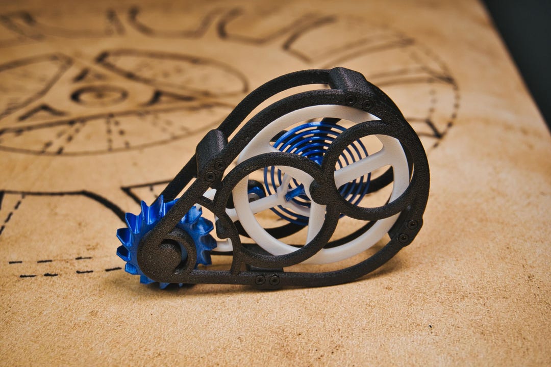 Colorful Clockwork Fidget Toy – 3D Printed Mechanical Escapement ...