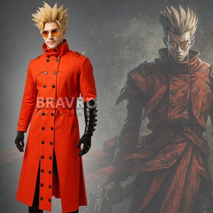 Vash the Stampede Red Coat | Trigun Vash Cosplay Costume | Anime Trench ...