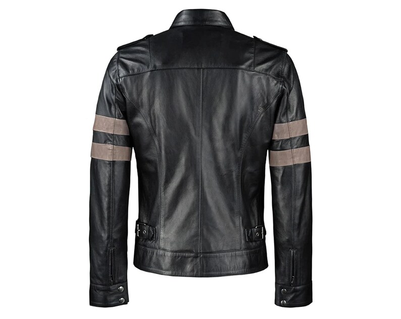 Handmade Resident Evil Inspired Jacket Leon Kennedy Cosplay Leather ...
