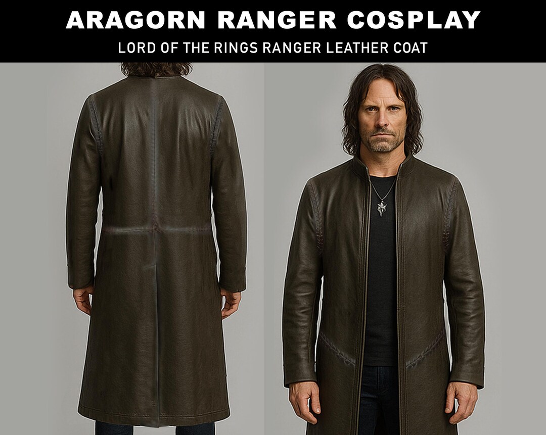 Inspired Aragorn LOTR Cosplay Duster (lord of the Rings) Strider Ranger ...