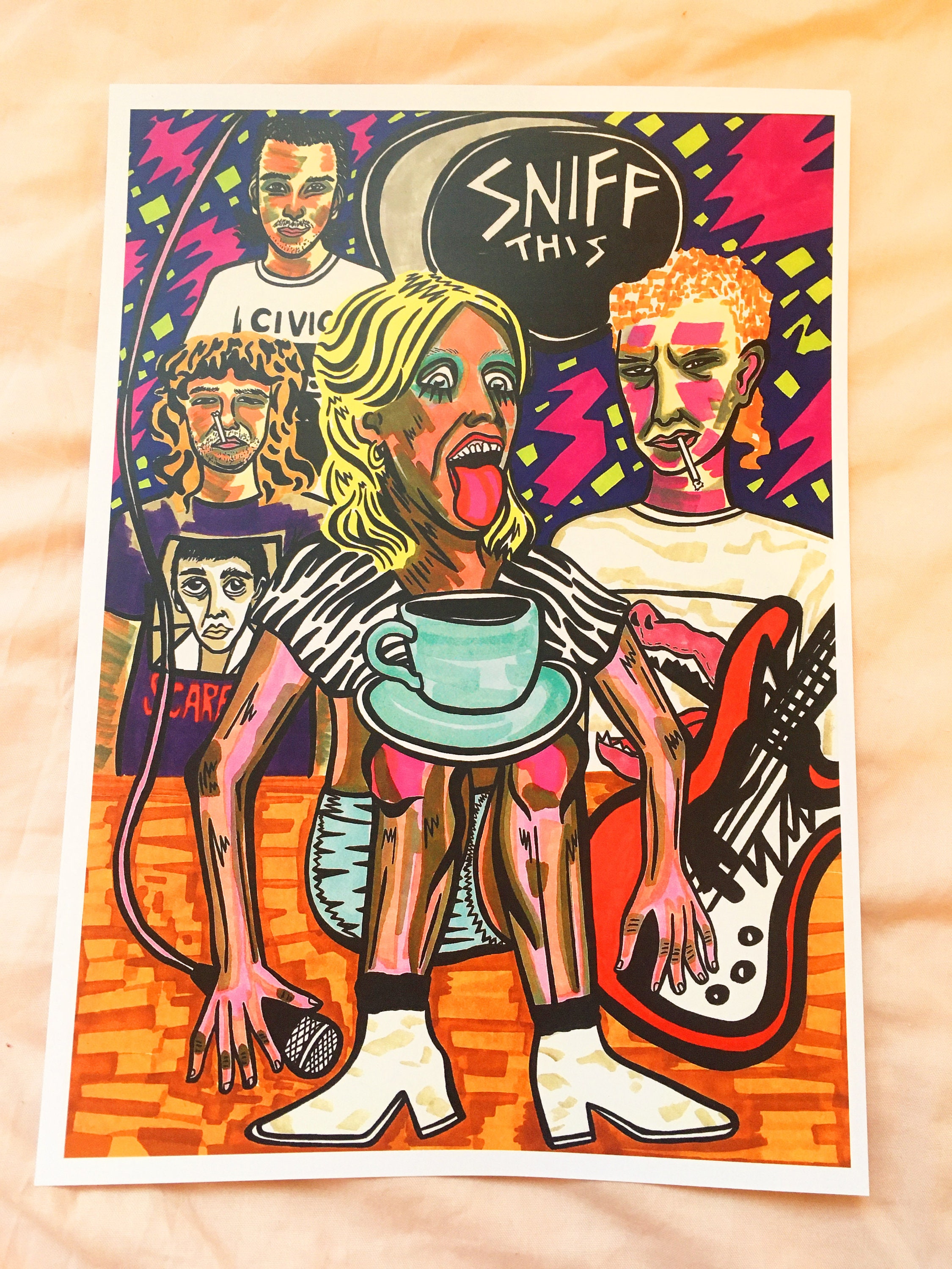 Amyl and the Sniffers A4 Print - Etsy