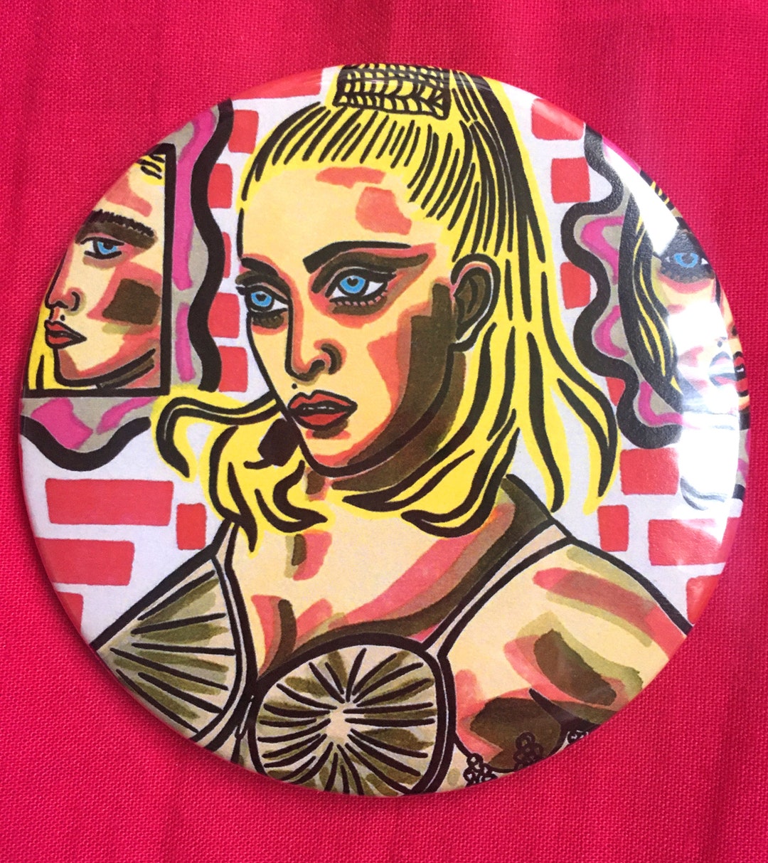 Madonna Blond Ambition 76mm Badge - Etsy