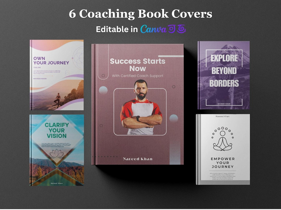 Editable Coaching Book Cover Bundle (6 Designs) | Canva Templates ...