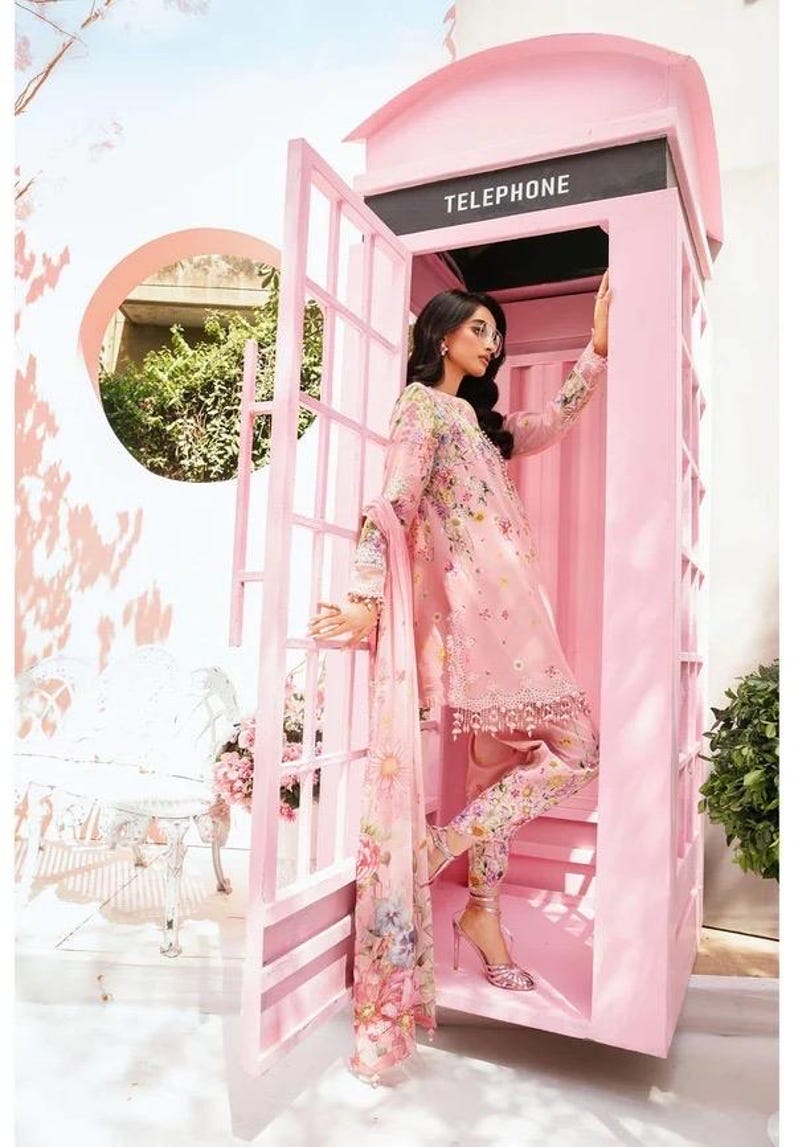 Formal Pakistani Lawn Shalwar Qameez Dress - Etsy