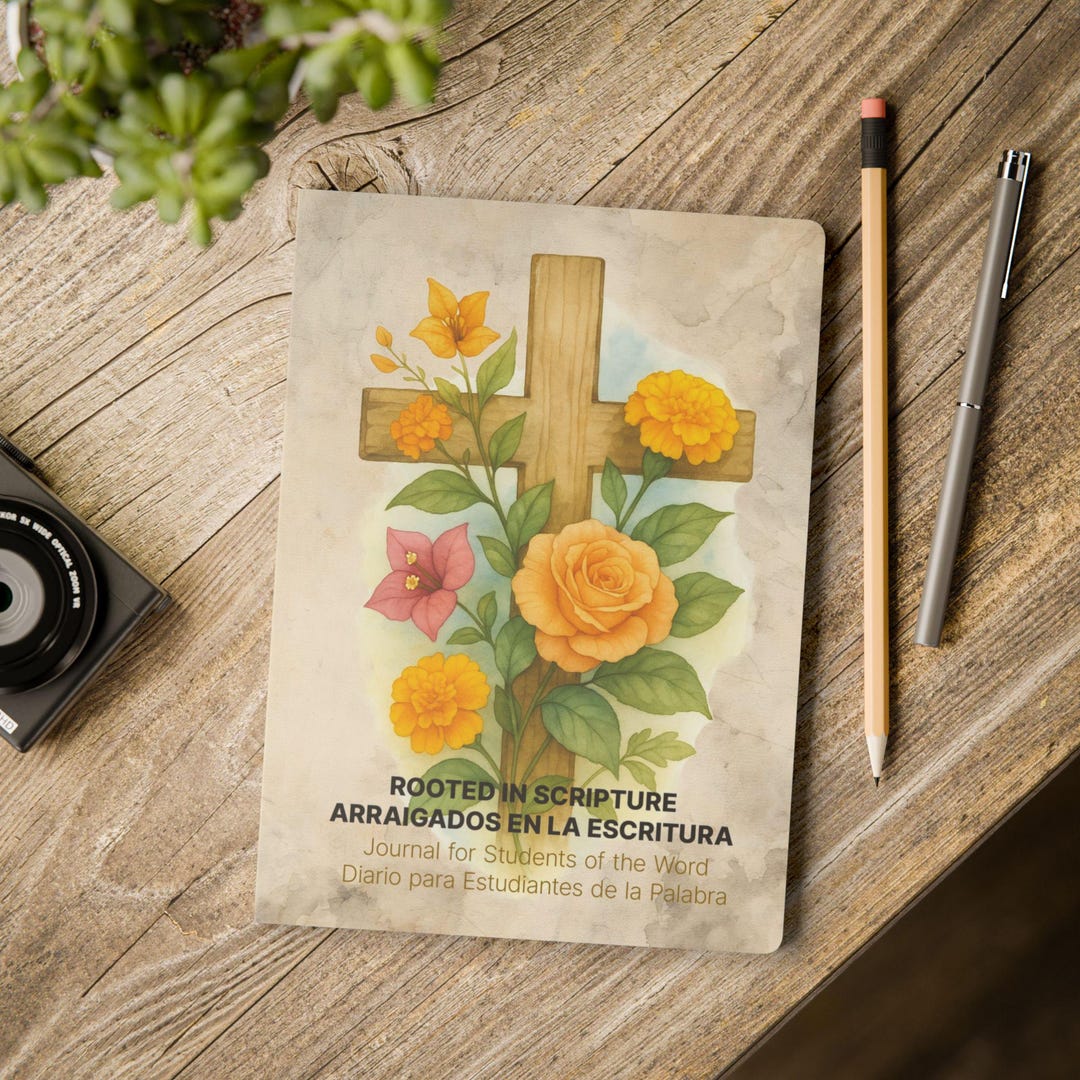Rooted in Scripture Journal, Bilingual Bible Study, Faith Planner - Etsy