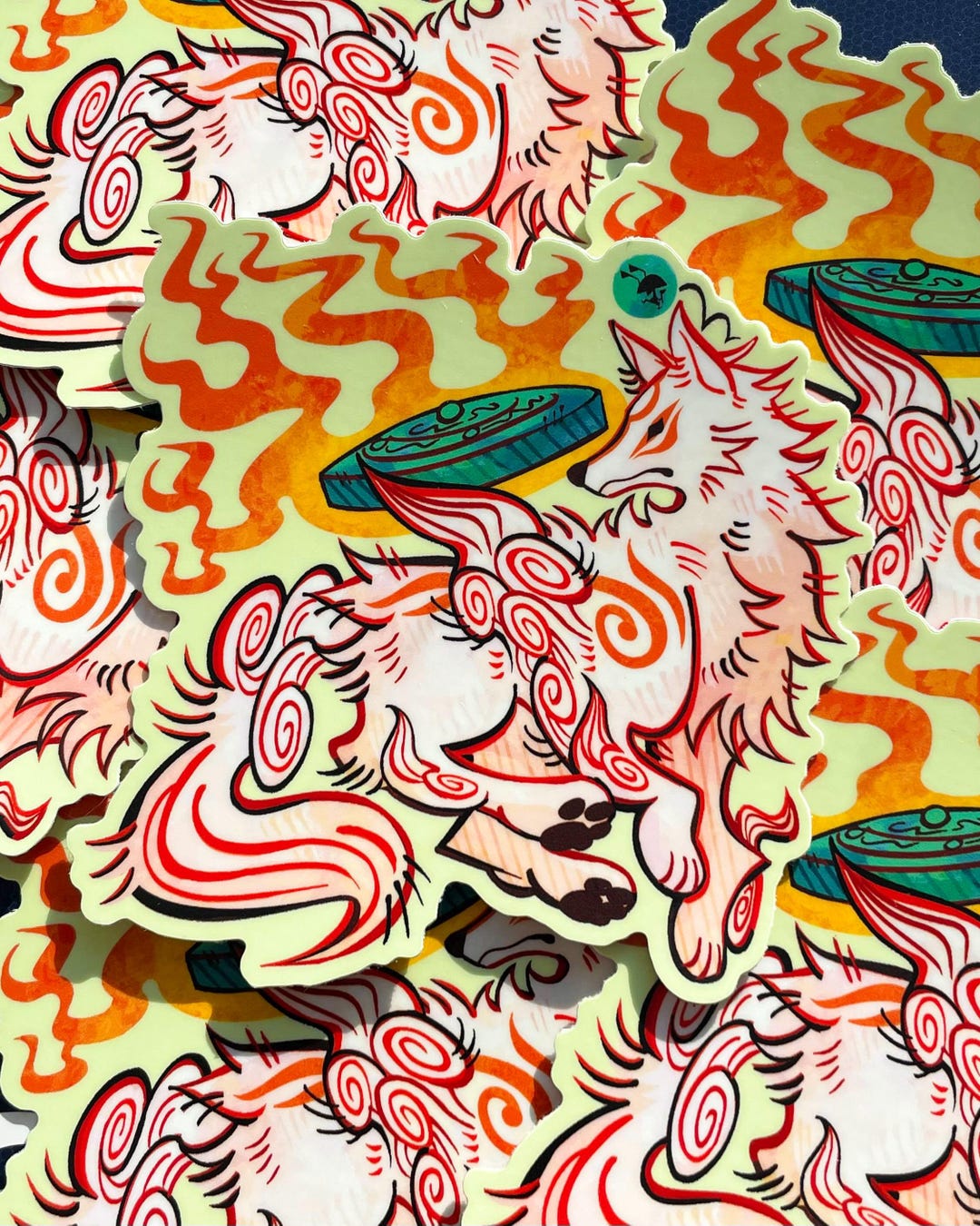 Okami Amaterasu and Issun Vinyl Sticker - Etsy