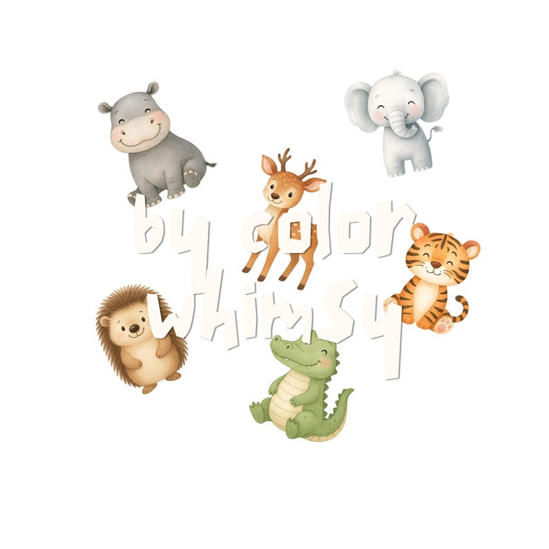 15 Safari Clipart, Animal Clipart, Transparent Background, Jungle ...
