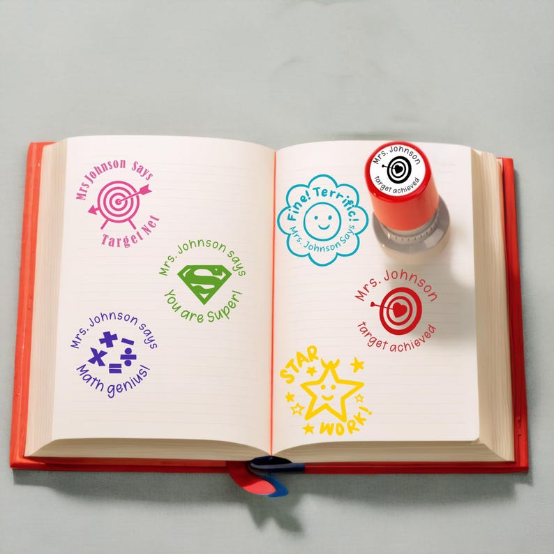 Personalized Teacher Stamp, Teacher Stamper,personalized Teacher Gift ...