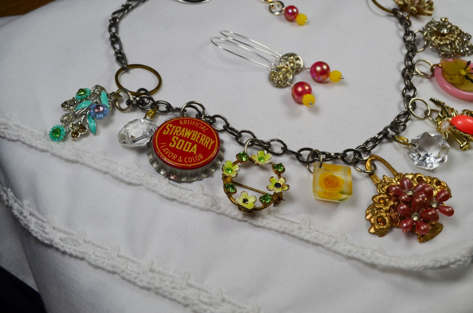 Found Objects and Trinkets and Treasures Repurposed Into Junk Necklace ...