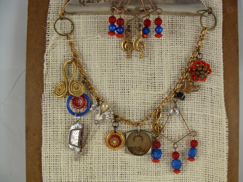 Found Objects and Trinkets and Treasures Repurposed Into Junk Necklace ...