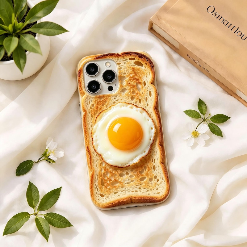Toast With Egg Phone Case - Etsy