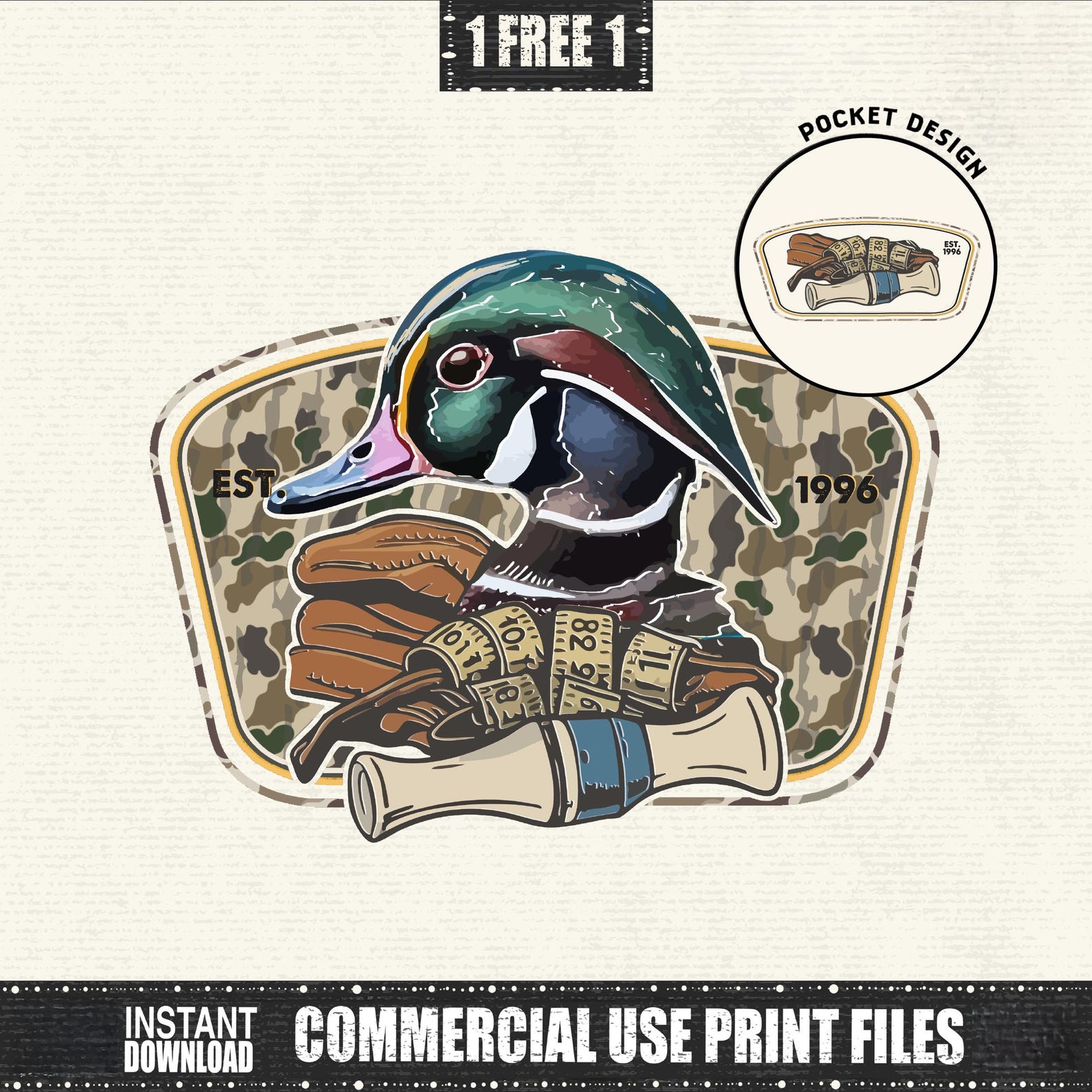 Duck Call Camo PNG, Stackin' Quacks, Duck Hunting Camouflage Design ...