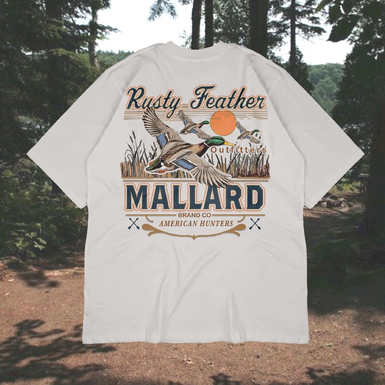 Retro Mallard Duck PNG, Vintage Mallard Clipart, Flying Duck, Retro ...