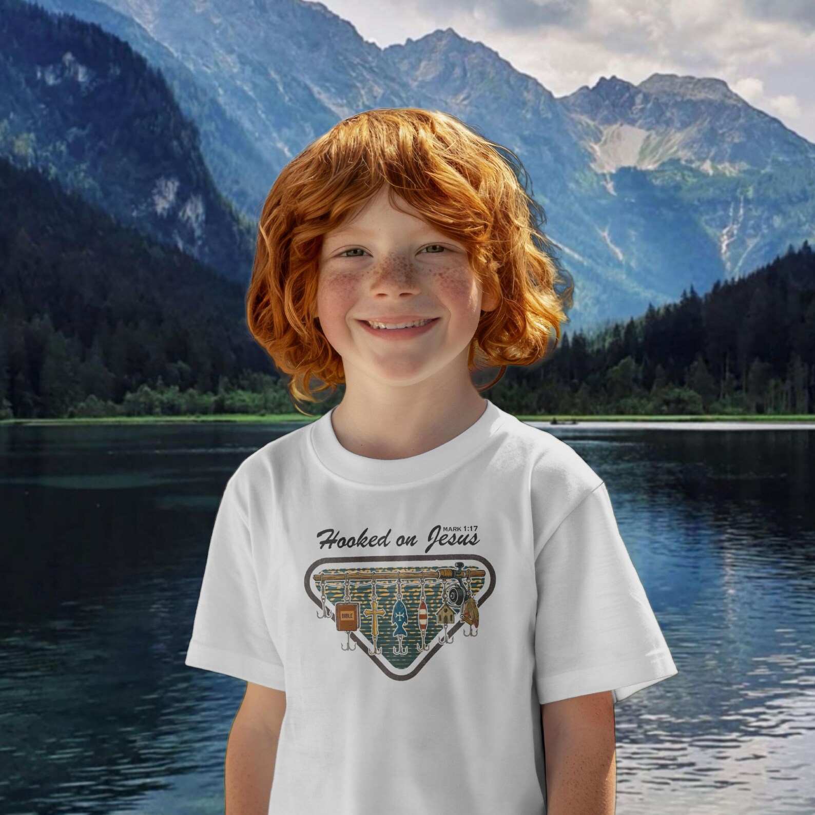 Hooked on Jesus PNG, Christian Fishing, Faith Fishing Sublimation ...