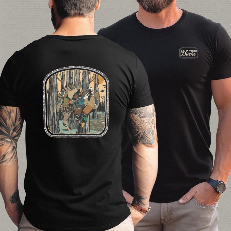 Duck Hunting PNG, Stackin' Quacks, Hanging Waterfowl on Rustic Wood ...