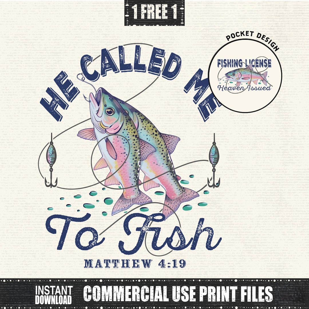 Called to Fish PNG, Comfort Colors Called to Fish Christian, Faith and ...